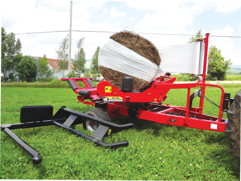 Farm Implements: RB580 Single Round Bale Wrapper | Anderson Group