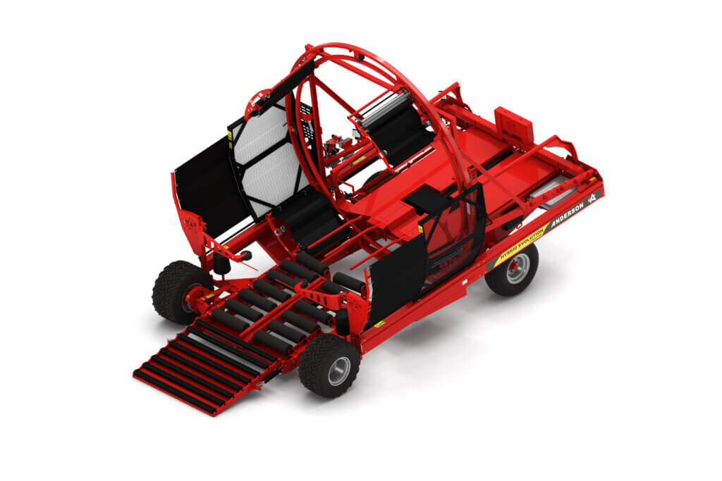 Farm Implements: EVOLUTION Inline Round & Square Bale Wrapper ...