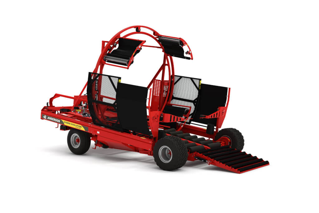 Farm Implements: EVOLUTION Inline Round & Square Bale Wrapper ...